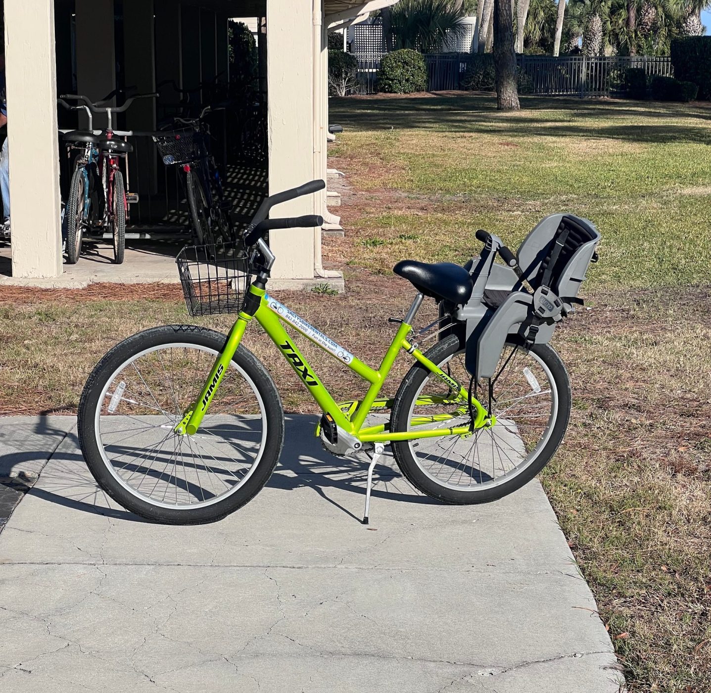 Beach Cruiser w/ Child Seat Rental | Salty’s Bike and Beach Rental